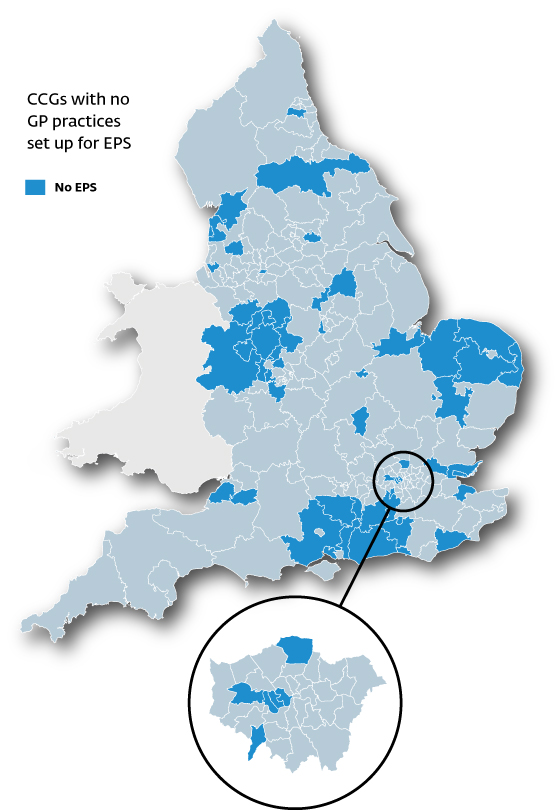 Quarter of CCGs lack EPS-enabled GP practices | Chemist+Druggist